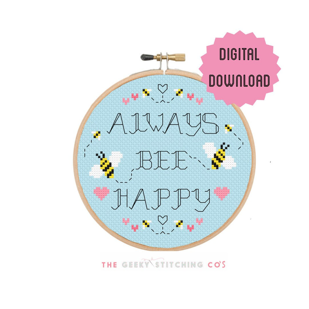 Bee themed patterns – The Geeky Stitching Co